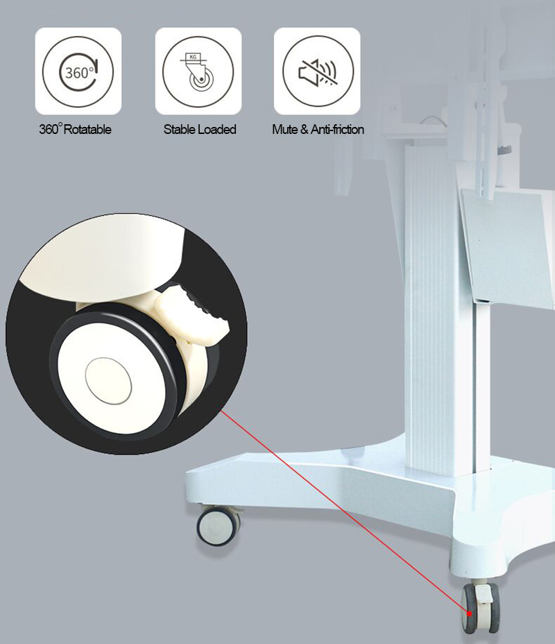 Best Value Wireless Electric Auto Lift Flip TV Cart Floor Standing ...