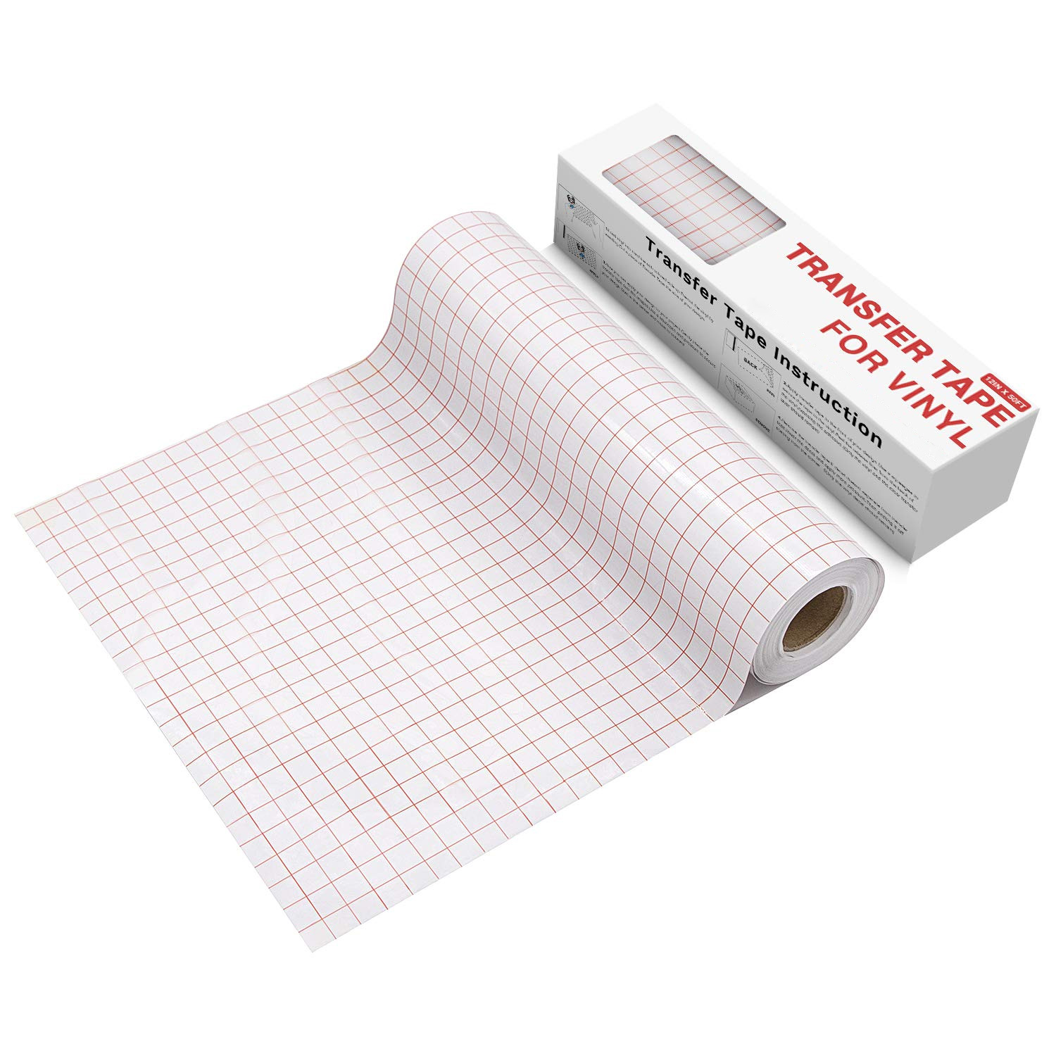 Clear Vinyl Transfer Paper Tape Roll Alignment Grid Application Tape ...