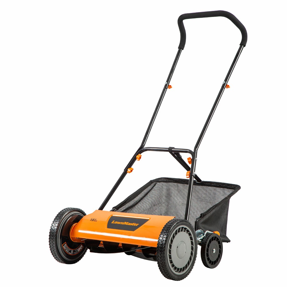 CLEVA LawnMaster LMRM1602 Push Reel Lawn Mower 16-Inch 5-Blade | CLEVA