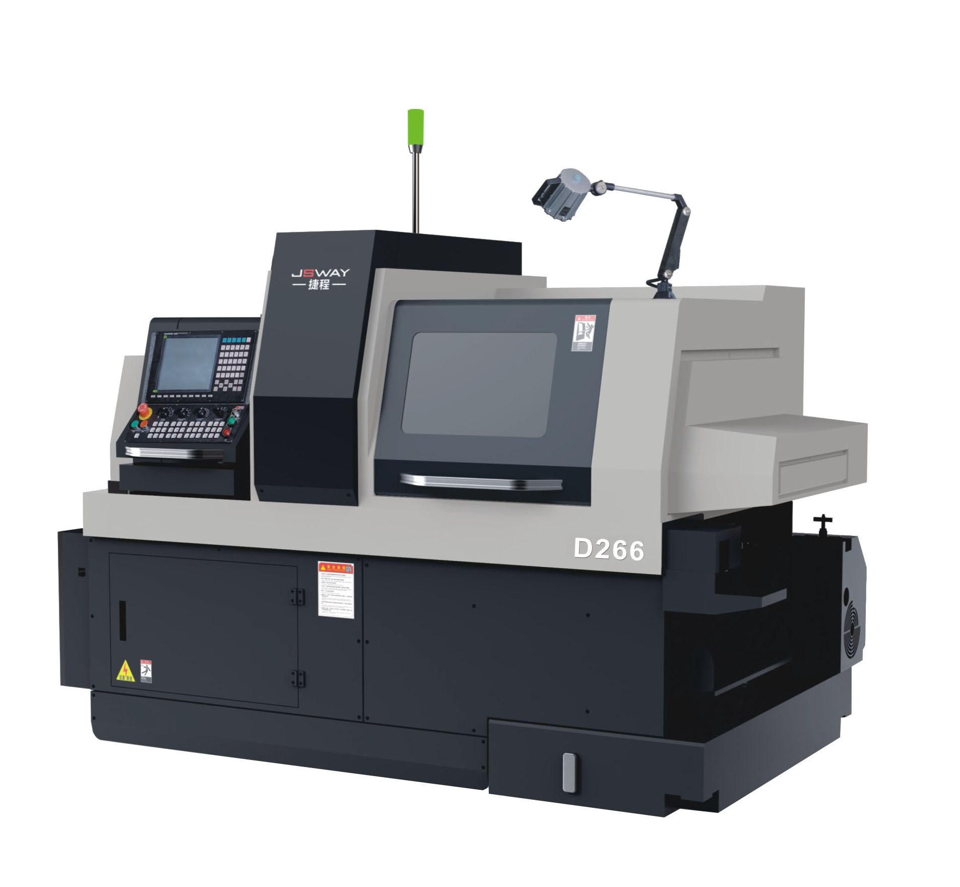 JSWAY D266 Electric Spindle 6 Axis Live Tools CNC Swiss Lathe