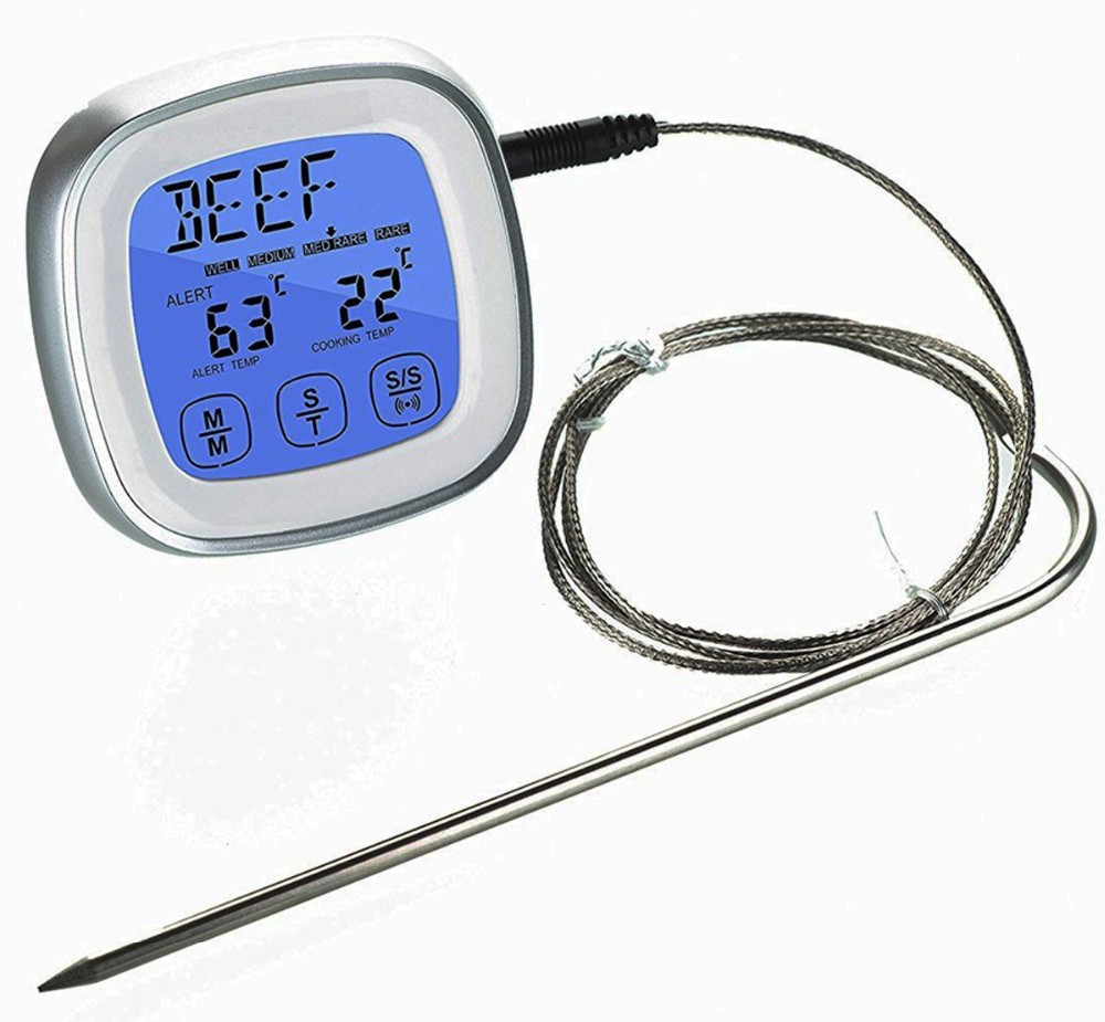Electronic Temperature Controller with Timer Bbq Meat Thermometer ...