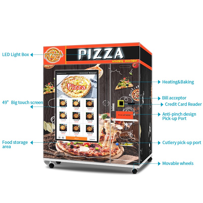 Automatic Smart Pizza Vending Machine with Touch Screen | Haloo