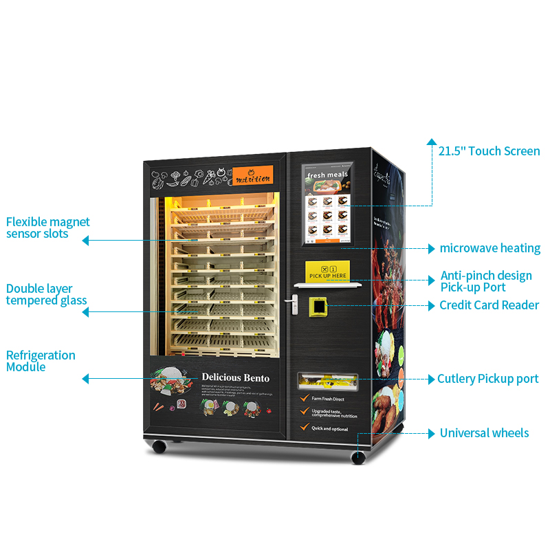 Automatic Hot Food Vending Machine with Heating Function | Haloo