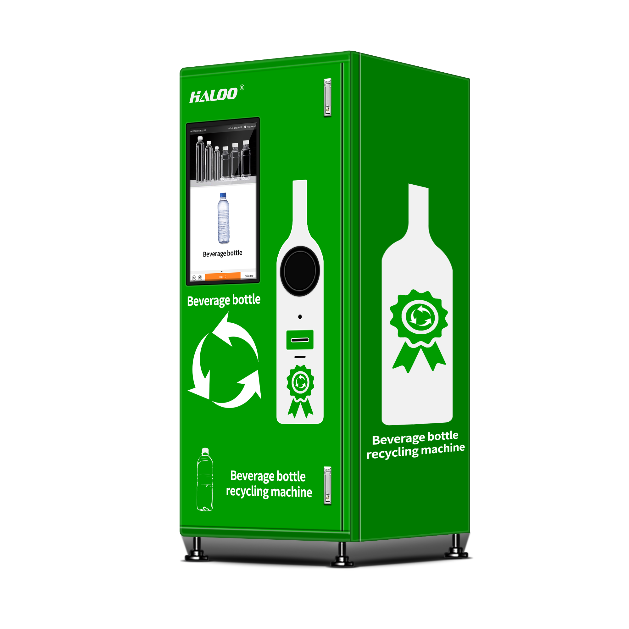 Plastic Bottle Recycle Cabinet and Recovery Vending Machine | Haloo