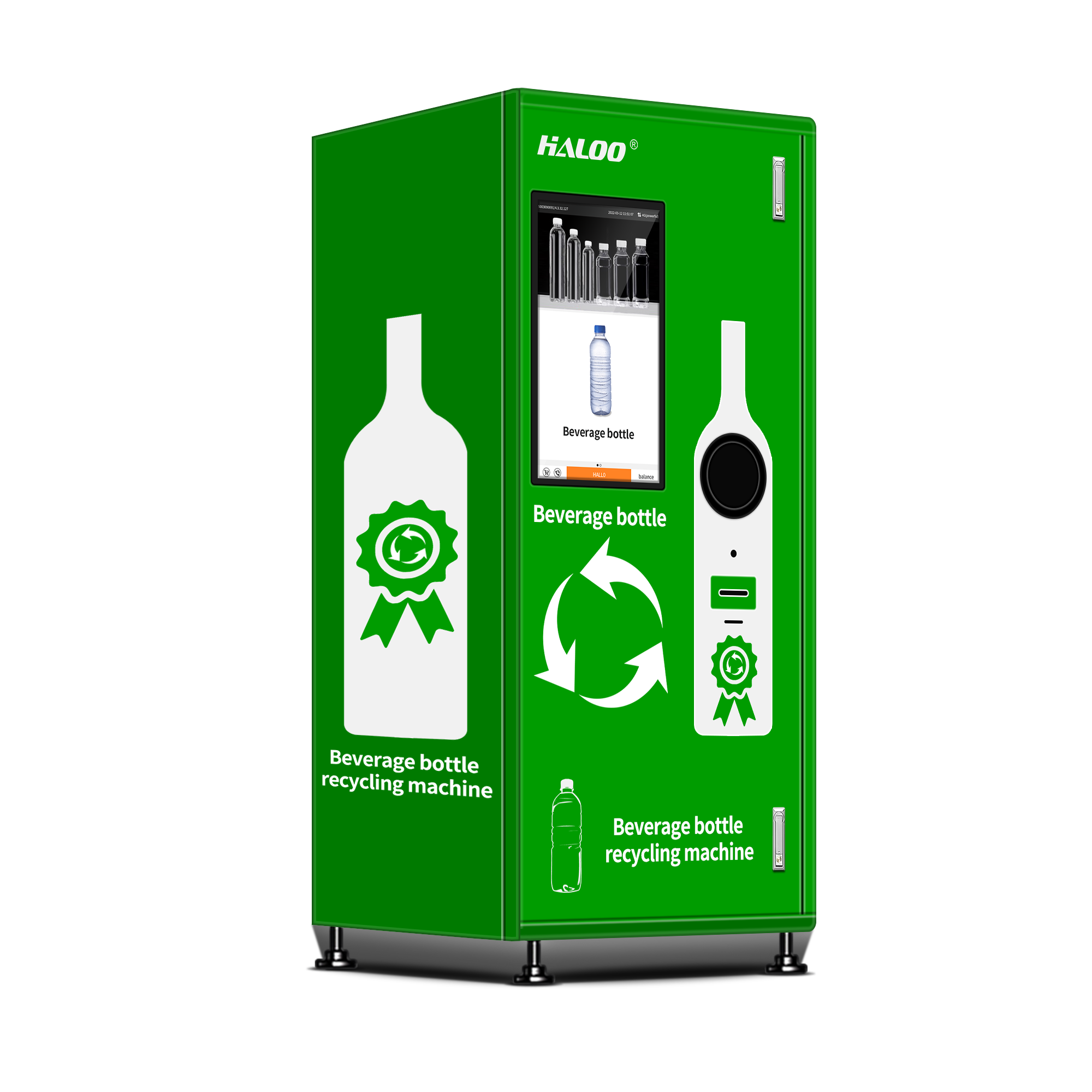 Plastic Bottle Recycle Cabinet and Recovery Vending Machine | Haloo