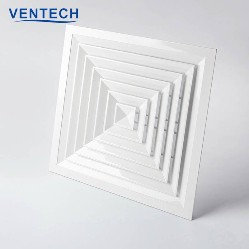 4 Way Square Air Diffuser Ceiling (scd-va) | Ventech