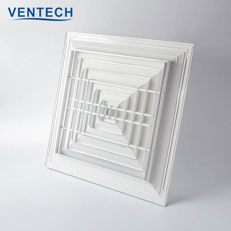 4 Way Square Air Diffuser Ceiling (scd-va) | Ventech