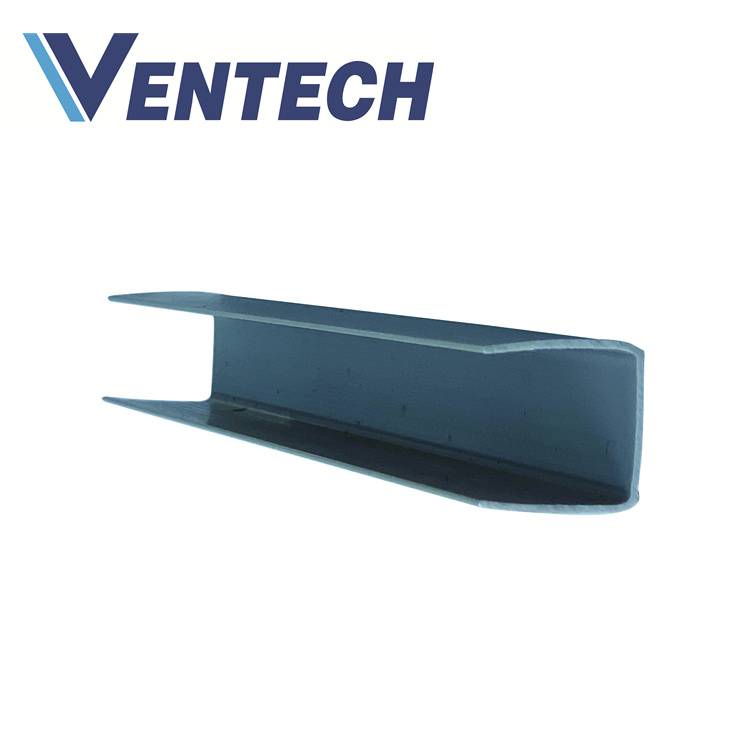 Pvc U Section Bar for Phenolic Pre-insulated Air Duct Hvac System | Ventech