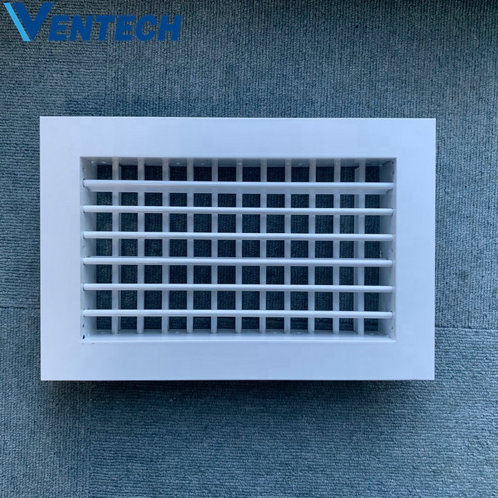 Ventech Factory Price Aluminum Vent Air Grille Ventilation Adjustable Design Double Deflection ...
