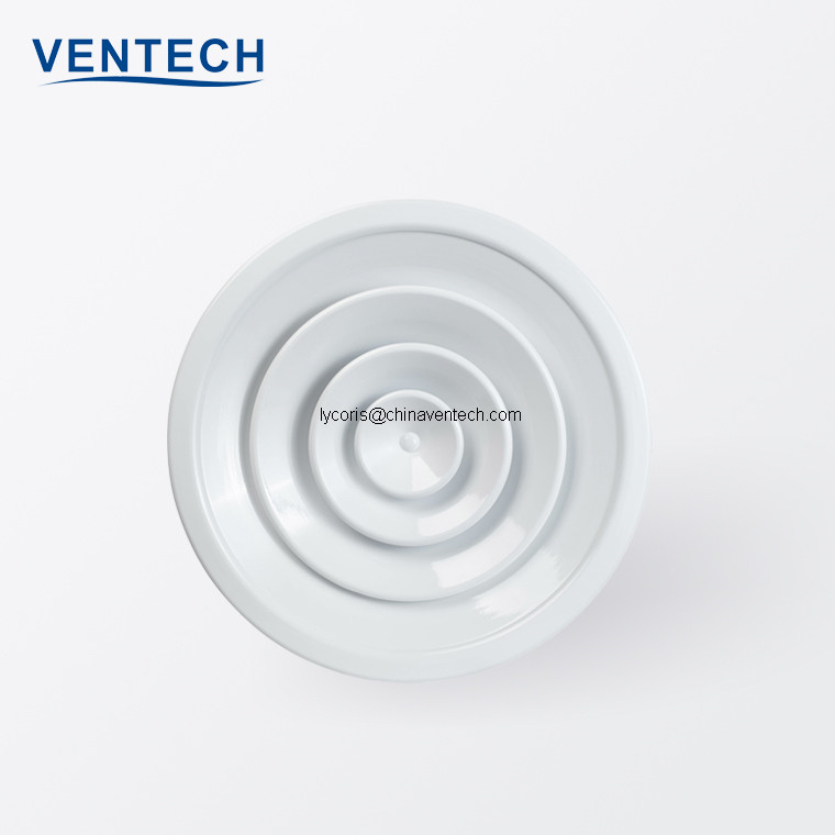 Removable Core Round Ceiling Diffuser Aluminum Air Diffuser-Ventech