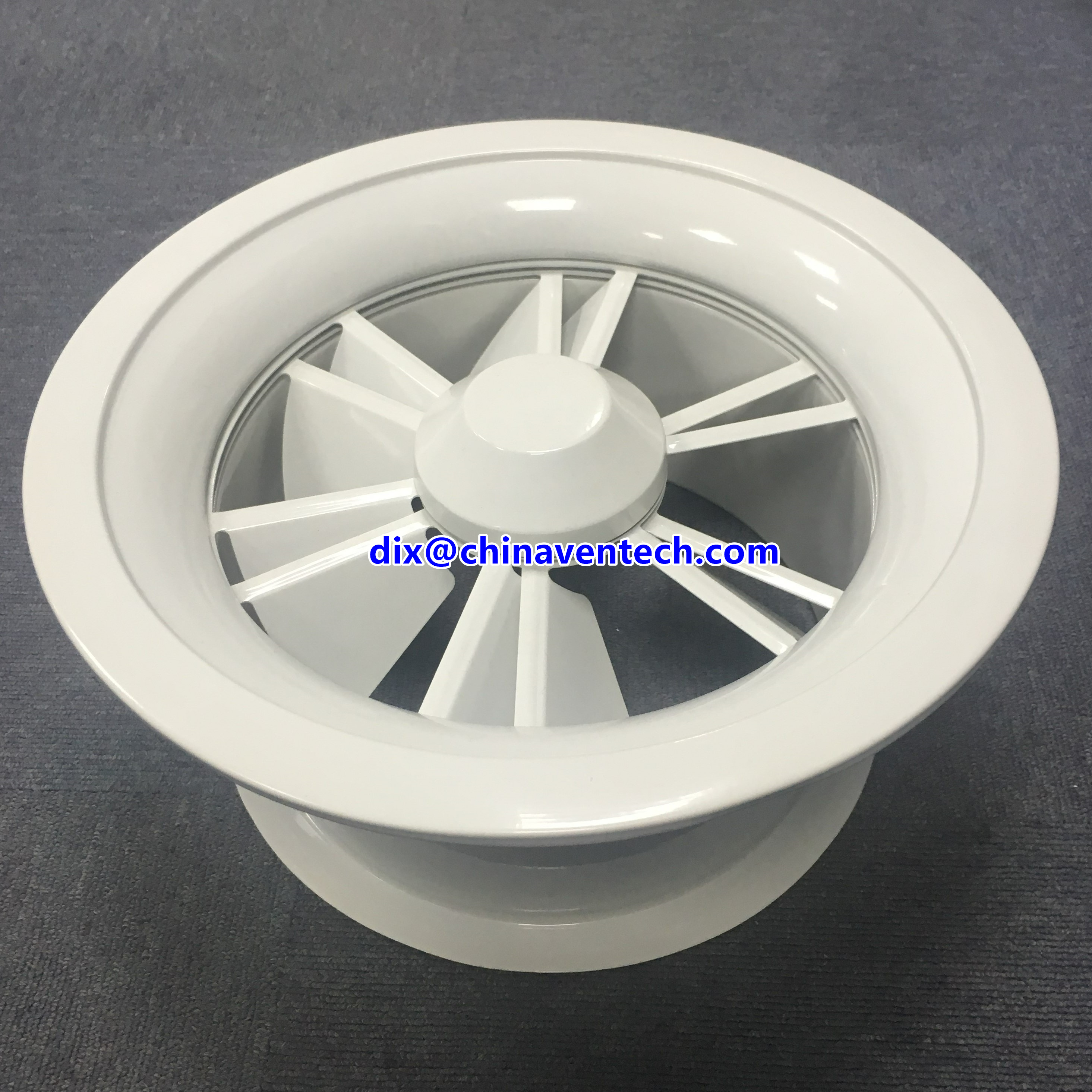 HVAC Air Diffusion Product Duct Work Mounted Supply Air Round Swirl ...