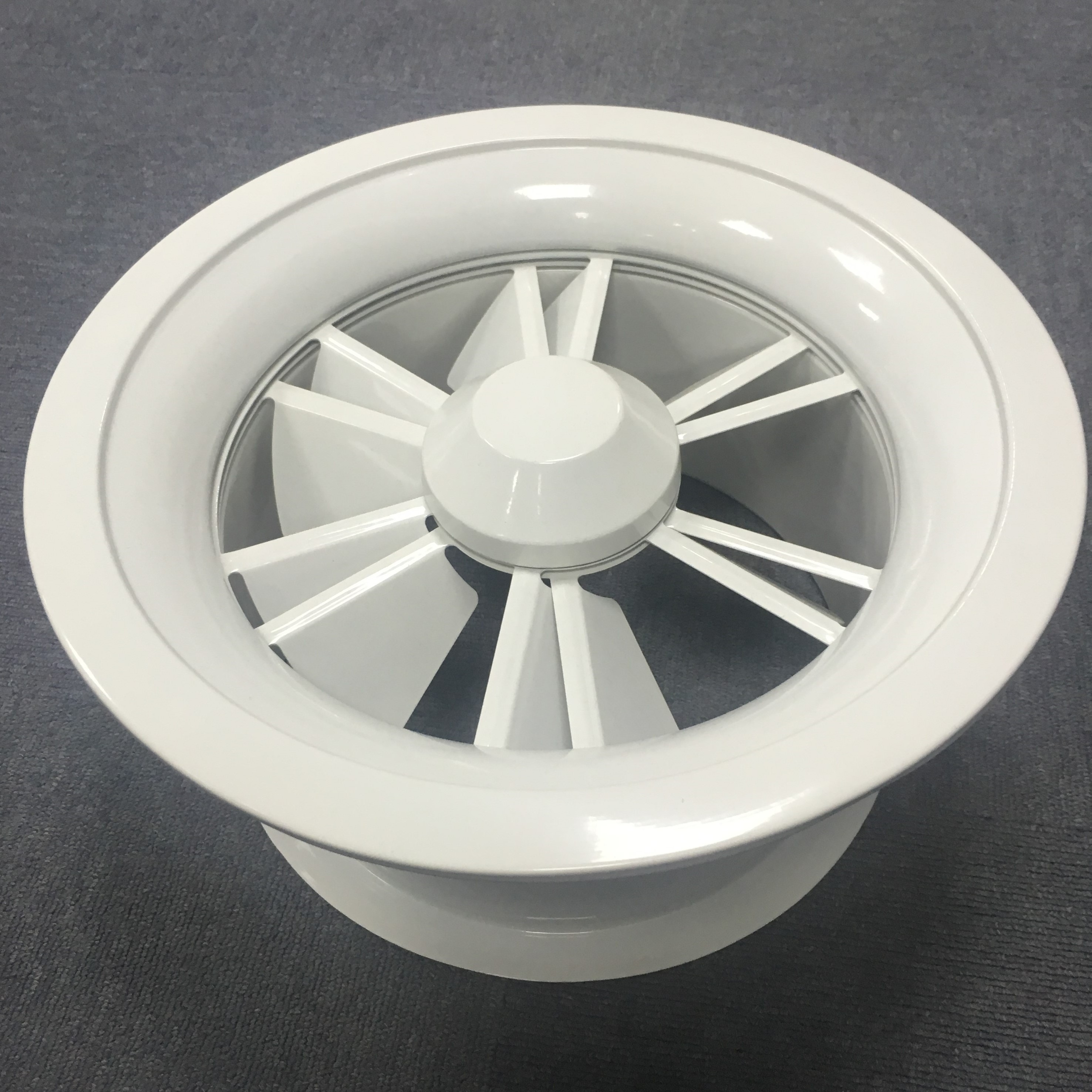 Hvac Air Duct Working Volume Control Damper Round Swirl Diffuser with ...