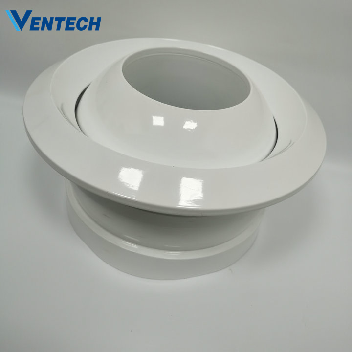 Round Ring Spout Directional Supply Air Aluminum Ball Jet Diffuser-Ventech