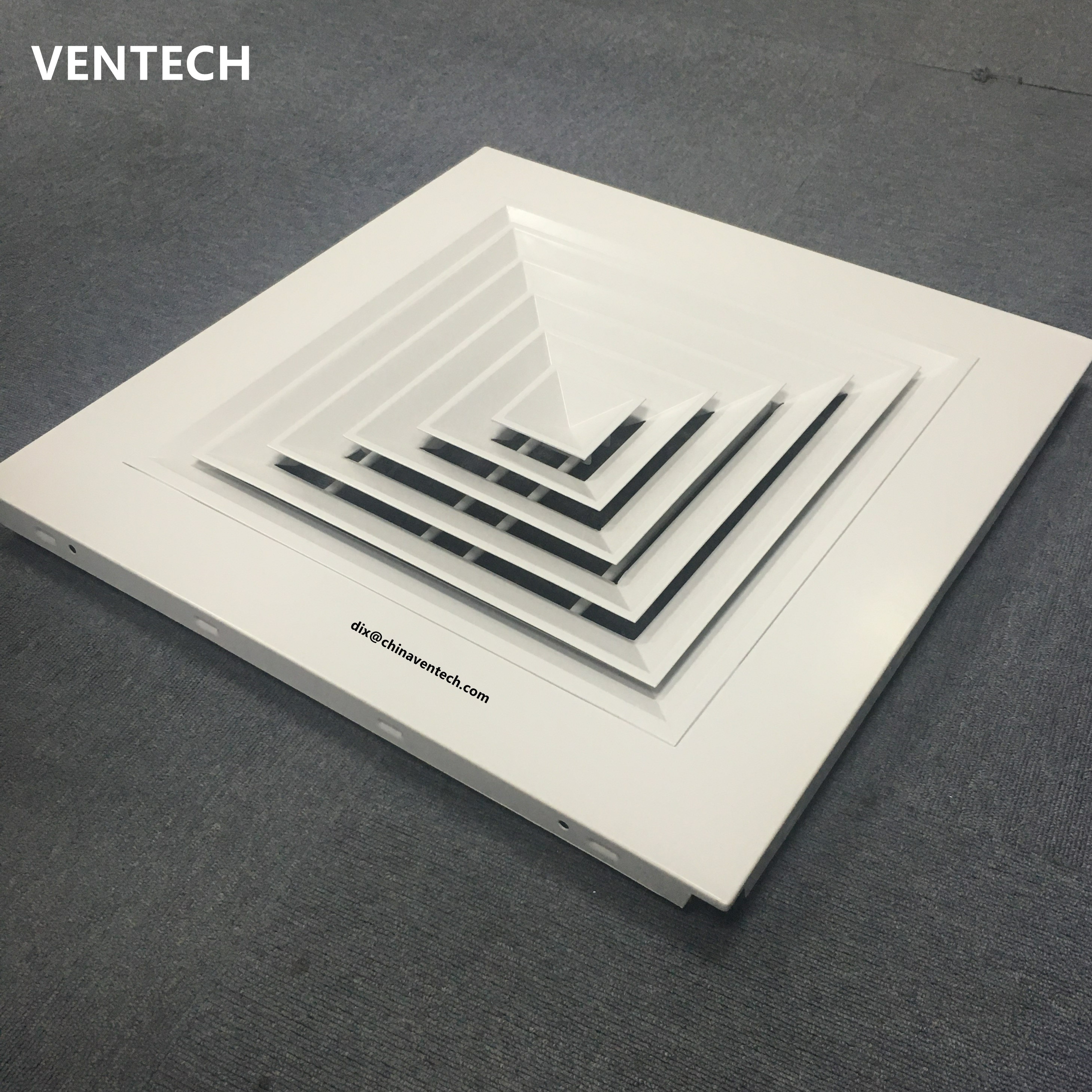 HVAC Aluminum Extract Air Ceiling Replacement 600x600mm Tile 4 Way ...