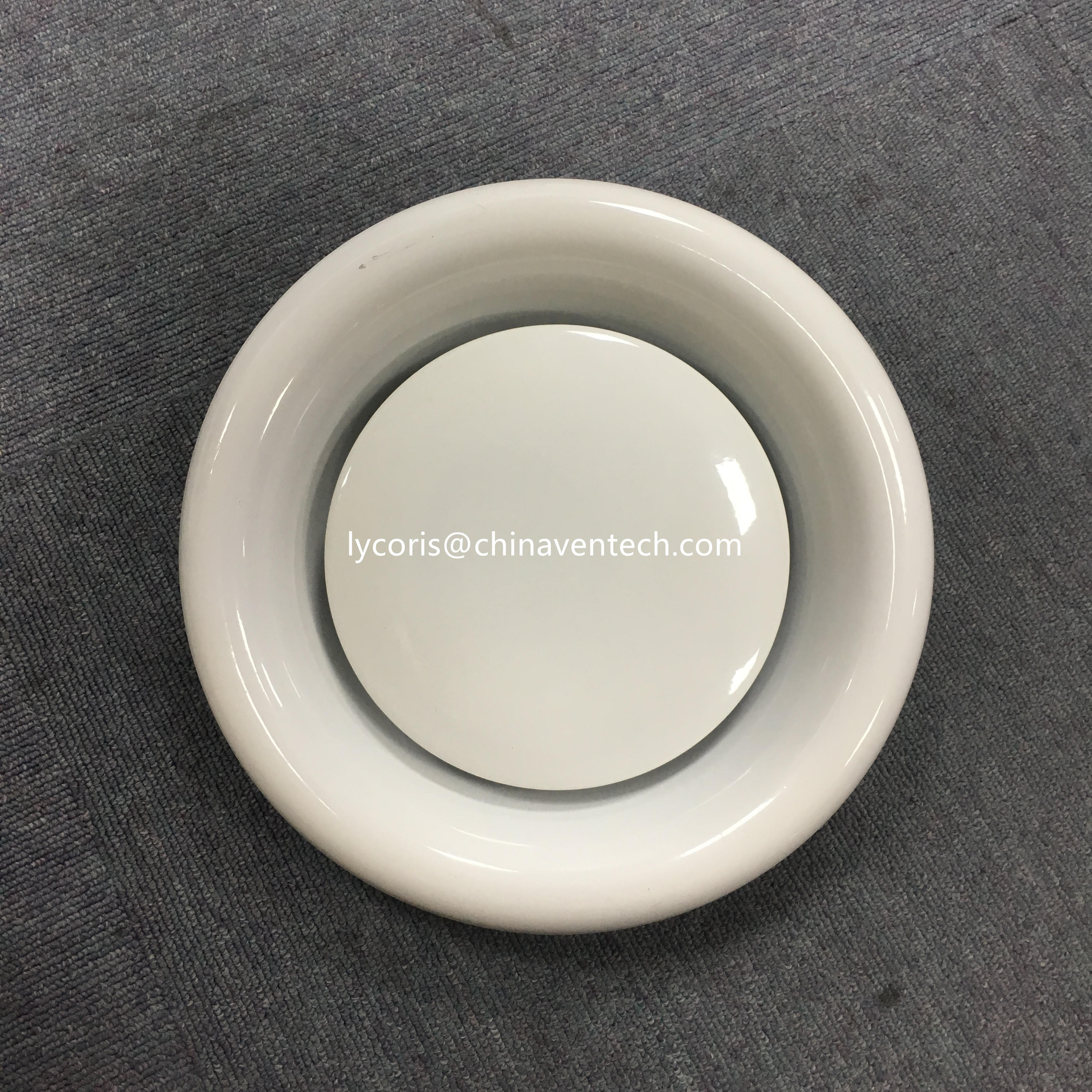 HVAC Metal Exhaust Disc Valve Round Ceiling Diffuser-Ventech