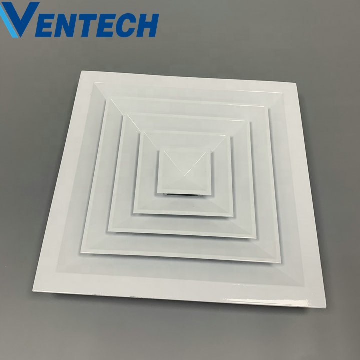 VENTECH Hvac System Aluminum Conditioning Exhaust Square Ceiling Air ...