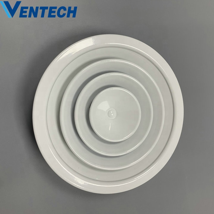 Ventech Hvac Air Conditioner Aluminum Round Ceiling Air Supply Diffuser-Ventech