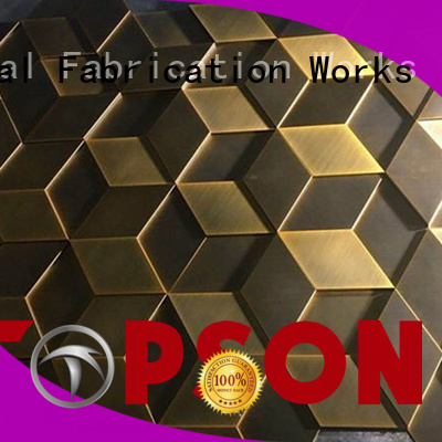 Custom Stainless Steel Cladding Systems Elevator Company for Wall | Topson