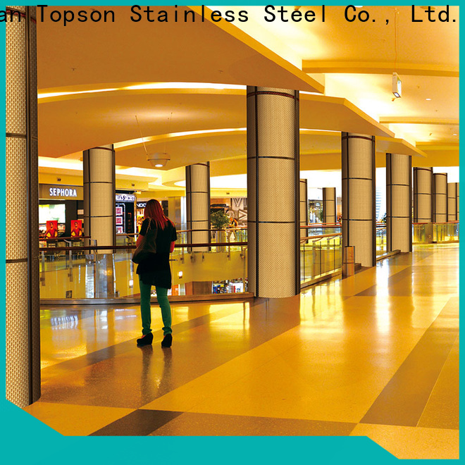 Top Stainless Wall Cladding Column for Shopping Mall | Topson