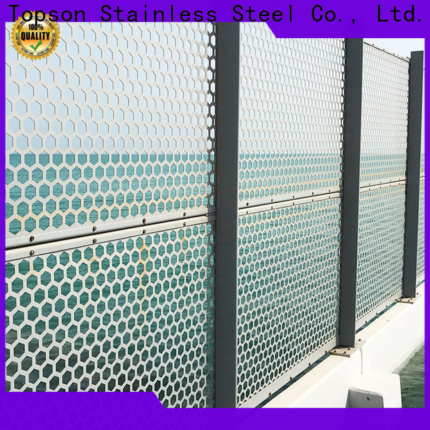 Reliable Perforated Plate Screen Partitionmetal for Building Faced | Topson