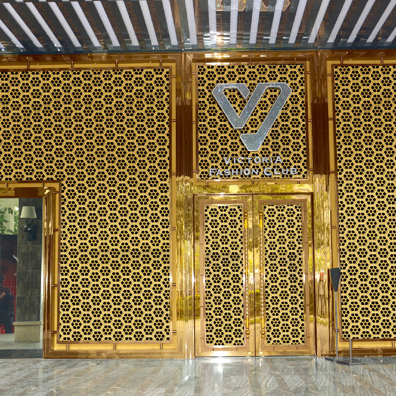 Perforated Decorative Metal Mesh Screen Customization, Metal Screen ...