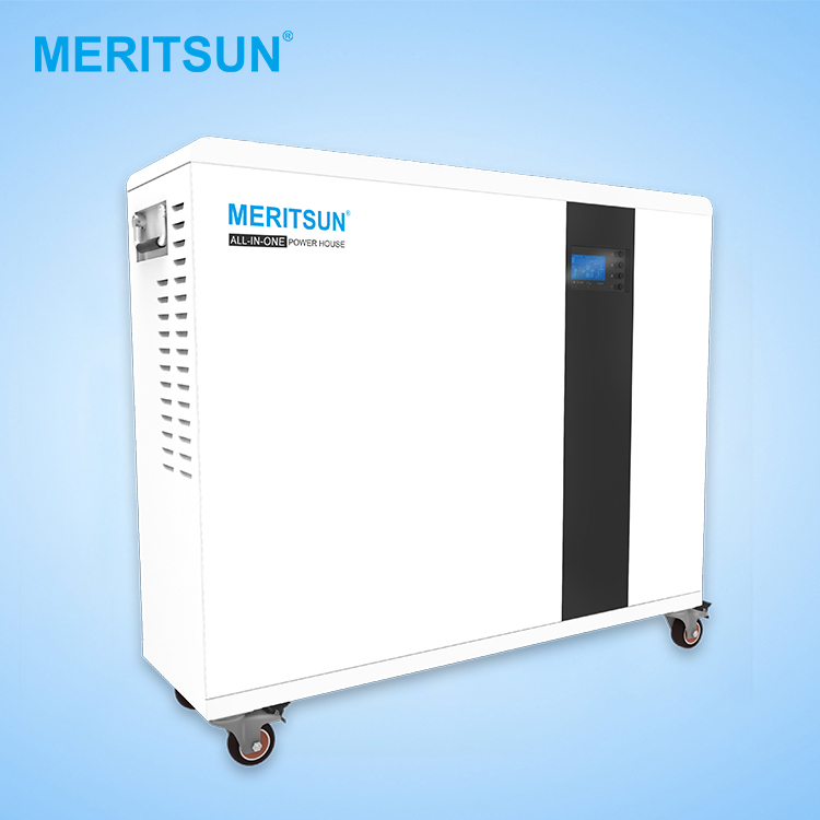 Meritsun All in One Solar Generator 51.2V 100ah Lifepo4 Energy Inverter ...