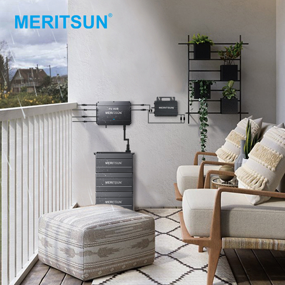 MeritSun Balcony Power Plants Micro Balcony Solar Whole System Micro ...