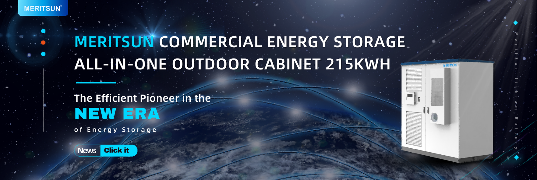 Meritsun Commercial Energy Storage All-in-one Outdoor Cabinet 215kwh ...