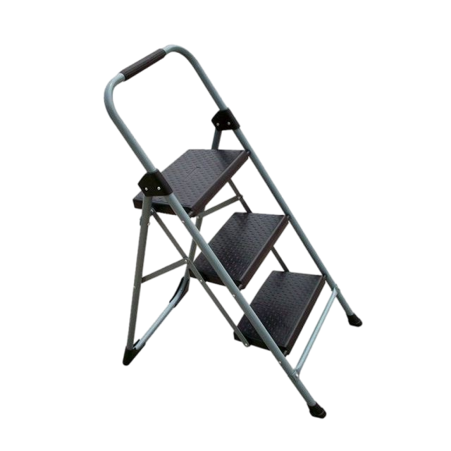3 Step Folding Ladder Steel 3 Steps Ladder Nomanufacturer - Gold Deer