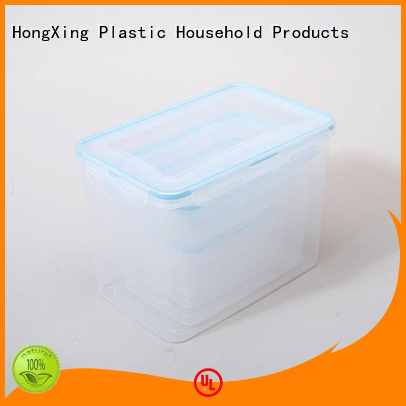 Food Storage Airtight Nested Plastic Containers with Locking Lids (Set ...