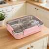 HongXing 304 Stainless Steel Compartment Lunch Box | 3/4 Section Sealed ...