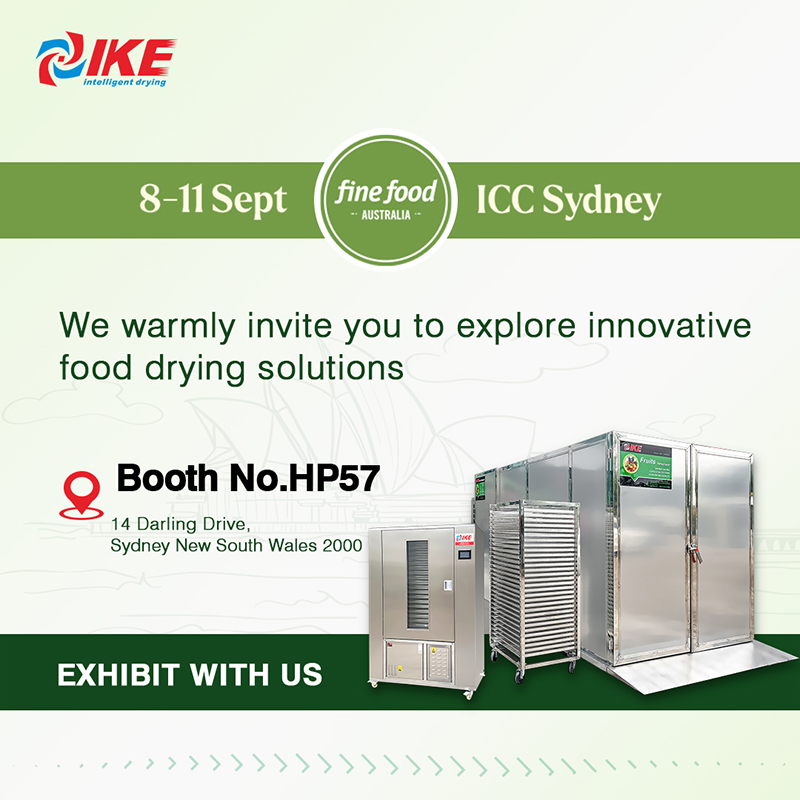 Meet IKE at Fine Food Australia 2025 | Food Dryer Manufacturer | Booth HP57