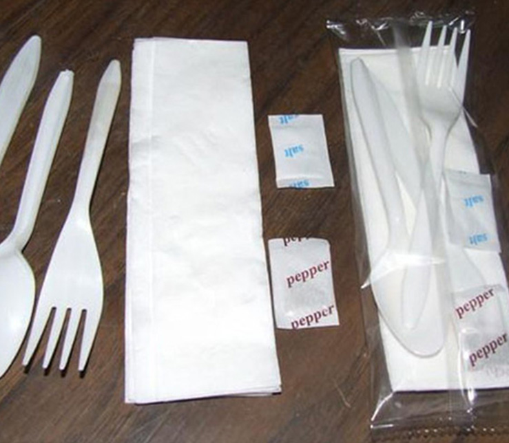 Disposable Tableware /cutlery Kit Wrapping Machine | Lead Machinery