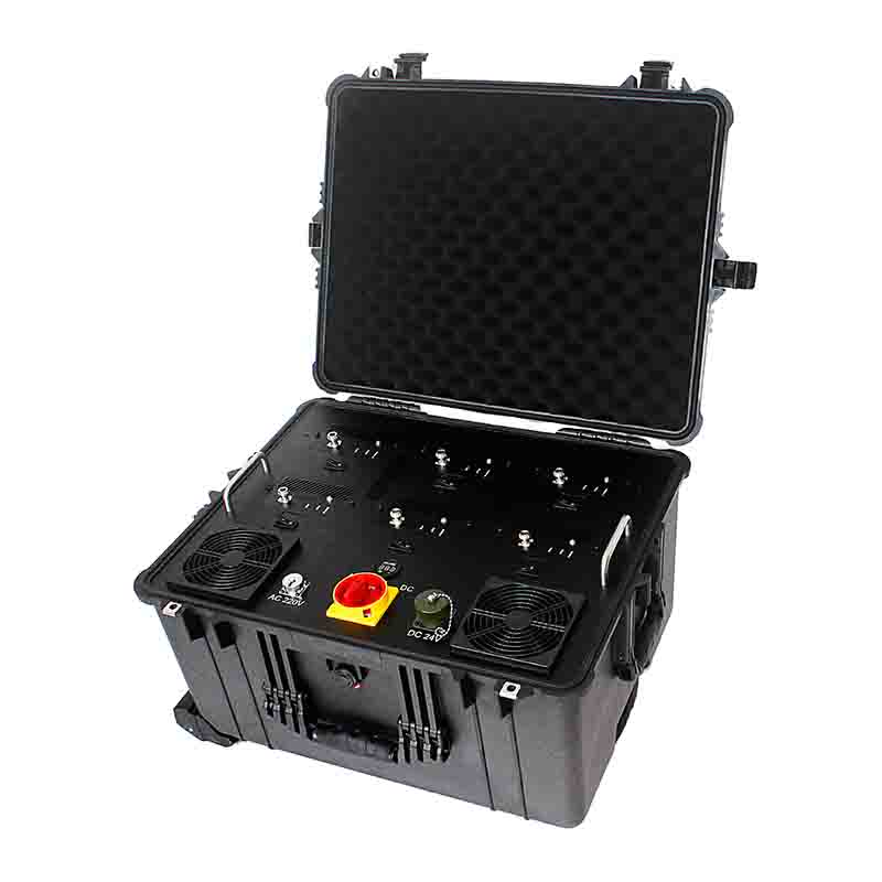 P50-6B-PJ 600W 6 Channels Portable Signal Jammer | Amplitec P50-6B-PJ 600W 6 Channels Portable Signal Jammer | Amplitec