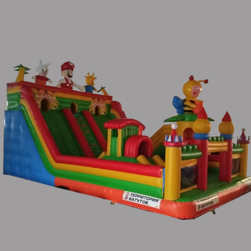 Funny Amusement Park Interesting Fun Day Bouncy Jumping Castle ...