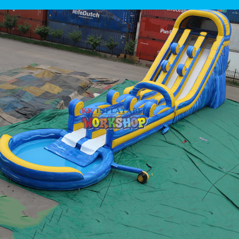 Outdoor Large Brainstorm Inflatable Water Slide Slip N Slide with Pool ...