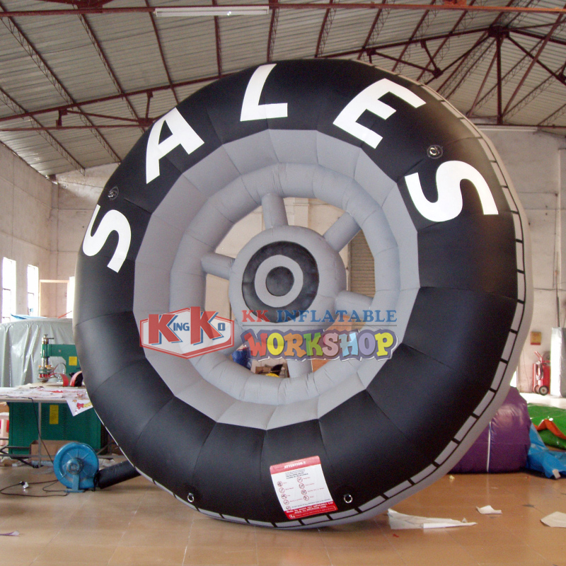 Inflatable Giant Advertising Tire Display / Outdoor Giant Inflatable ...