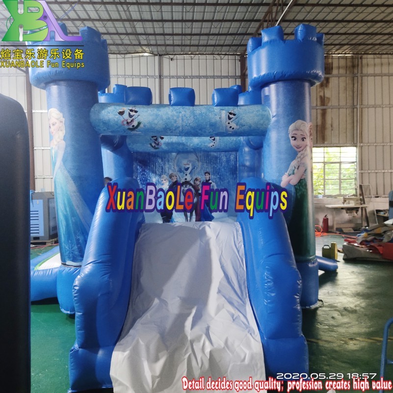 Frozen Themed Inflatable Combo Bouncy Castle with Slide | KK Inflatable