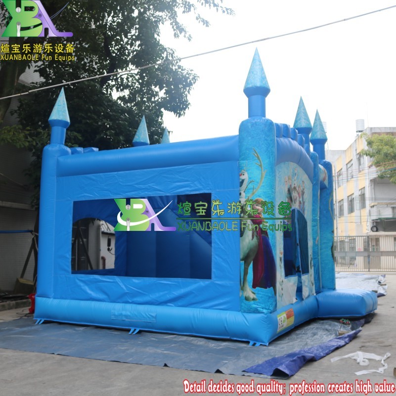Inflatable Frozen Theme Bounce House Jumping Castle with Slide Combo ...