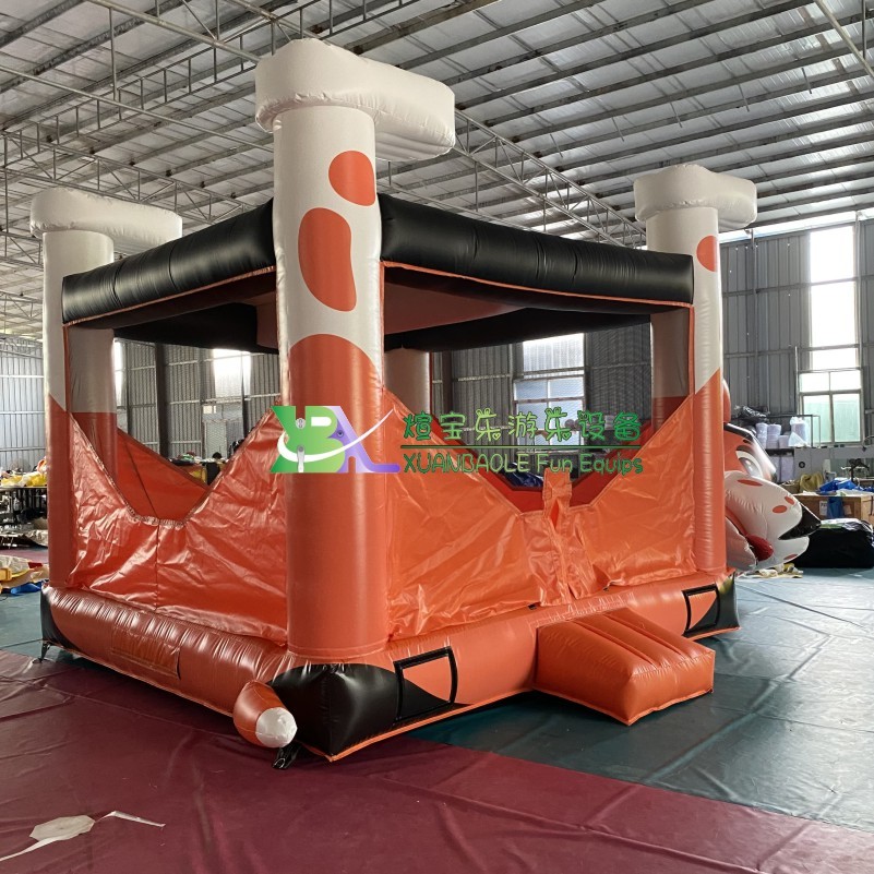 Happy Dog Inflatable Bounce House Lying Dog Moon Walk Bouncer for Theme ...