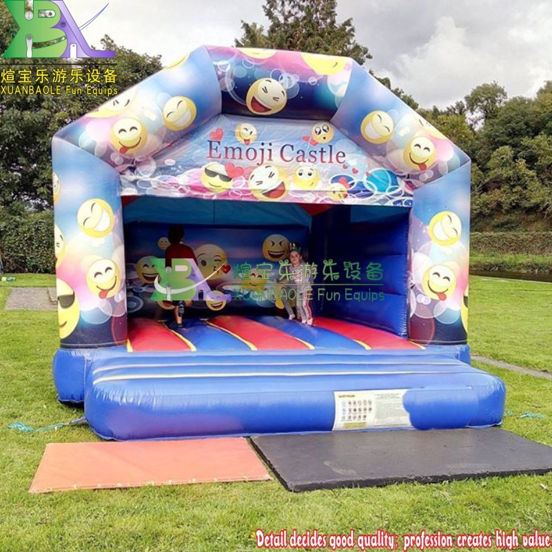 Party Medium Bounce House, Inflatable Emoji Bouncer for Kids | KK ...