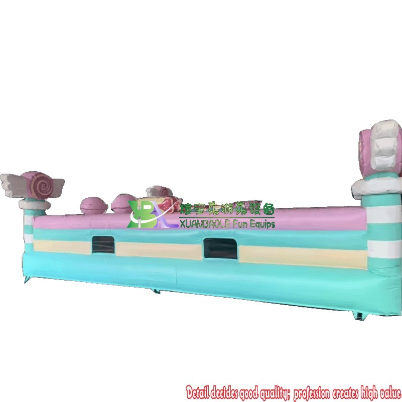 Pastel Candy House Inflatable Bouncy Castle Party Carnival Jumping ...