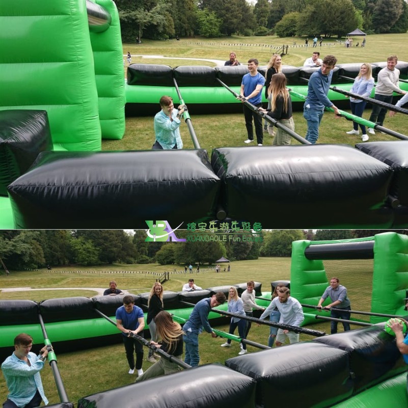 Giant Inflatable Soccer Field Human Table Football Inflatable Football ...