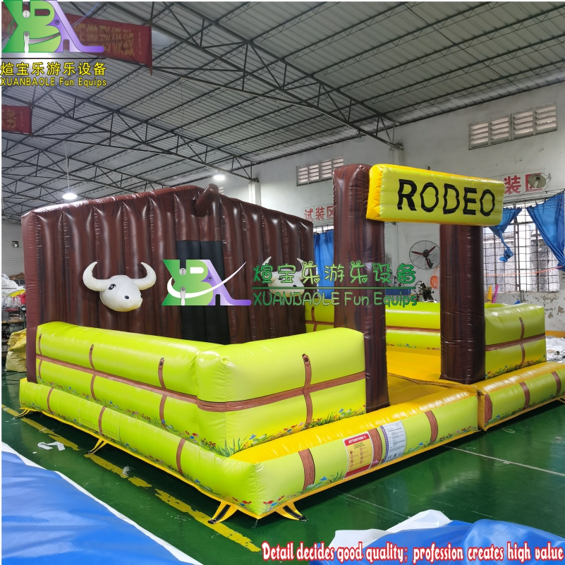 Bucking Bronco Rodeo Bull Inflatable Mechanical Bull Riding Sports Game ...