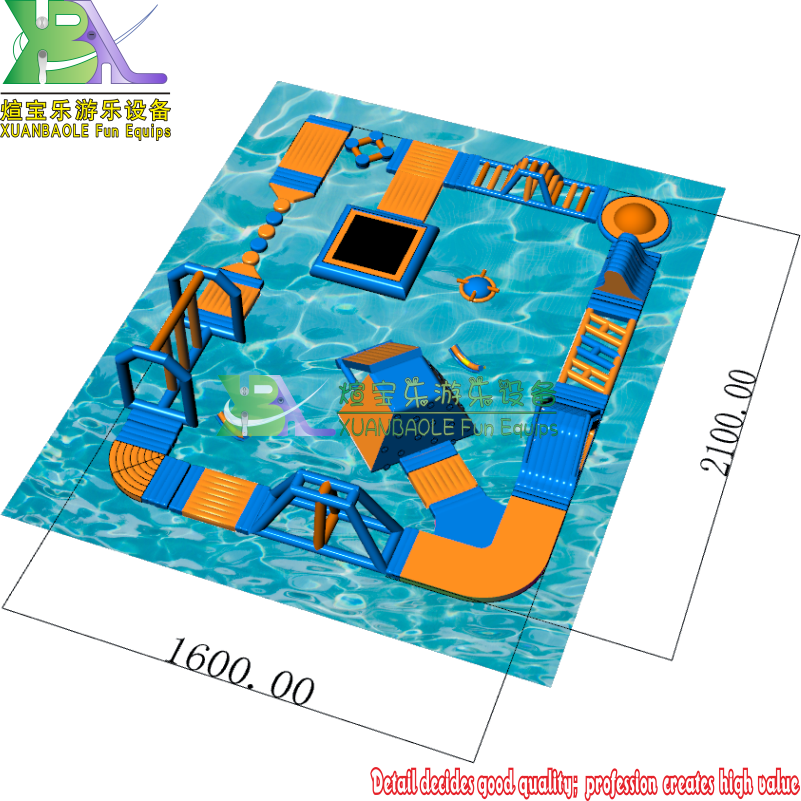 Water Sports Inflatable Floating Aqua Gym with Climbing and Jumping ...