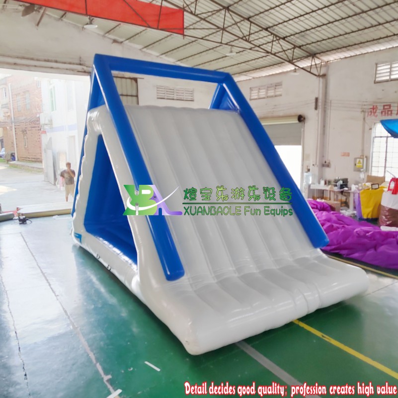 Customized Inflatable Waterpark Sea Slide Triangle Inflatable Floating ...