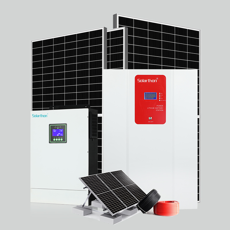 Complete Set 5.6kw Solar Panels System 8kw 11kw on Off Grid Solar System...