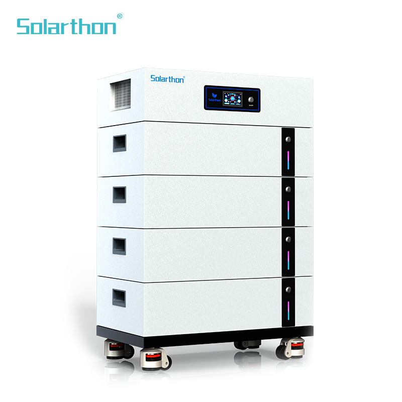 5.6KW 10KW High Voltage Lifepo4 Lithium Solar Battery Stacked ...