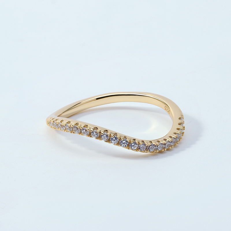 Pave Slim Wave Ring | Joacii Jewelry