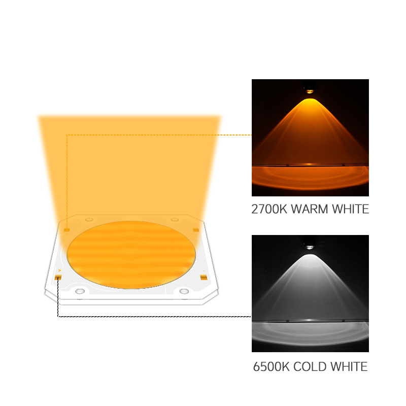 High Power Bi Color 300w Flip Chip Custom Cob Led Chip for Commerical Photography...